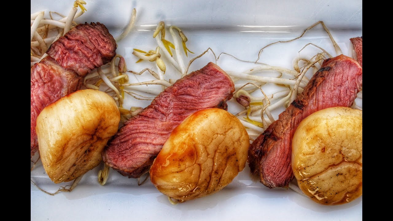 ASIAN SURF & TURF with RIBEYE & SCALLOPS - english Grill- and BBQ ...