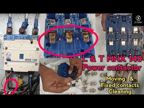 How to service L&T MNX 140 power contactor | Moving & Fixed contacts ...