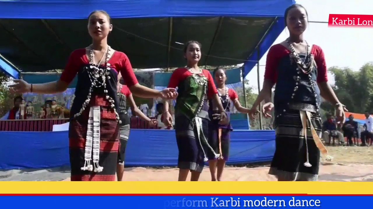 Beautiful Karbi girls performs karbi dance. - YouTube