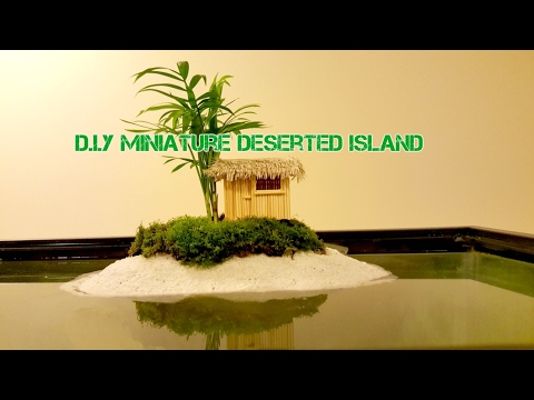 DIY Miniature Deserted Island (Turtle Basking Dock) - YouTube