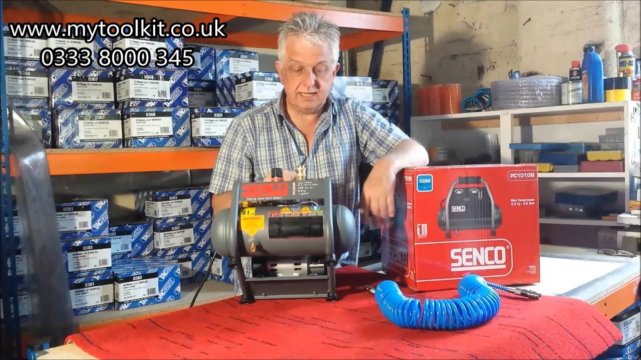Amazingly Light And Powerful Senco Air Compressor PC1010N - YouTube