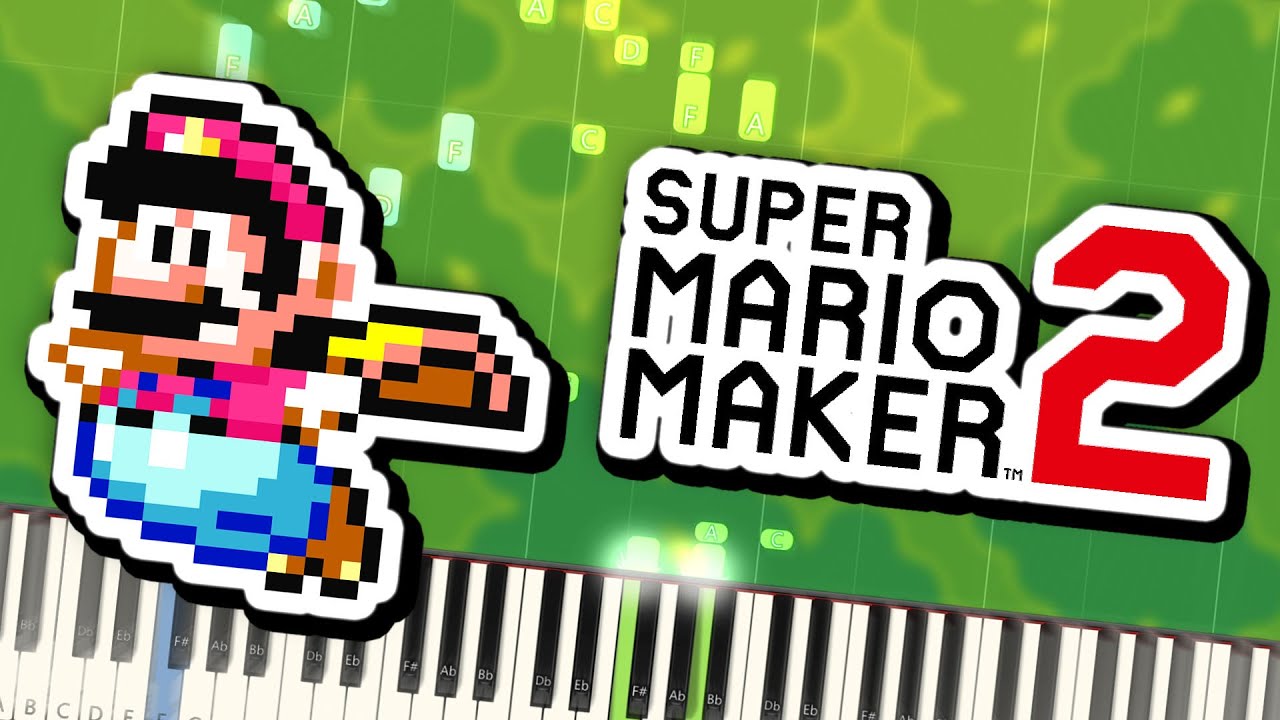 Super Mario Maker 2 - Forest Theme (SMW) Piano Tutorial Synthesia - YouTube