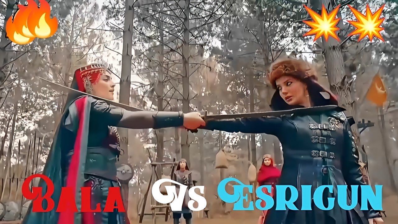 The Dangerous 🔥fight of Bala Hatun and Esrigun Banu😍#kurulusosman - YouTube