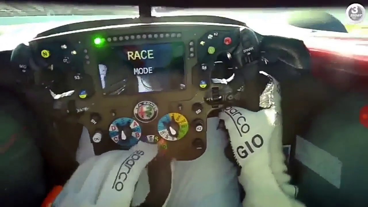 What a Formula 1 pilot sees from the cockpit of the car. Testing F1 ...