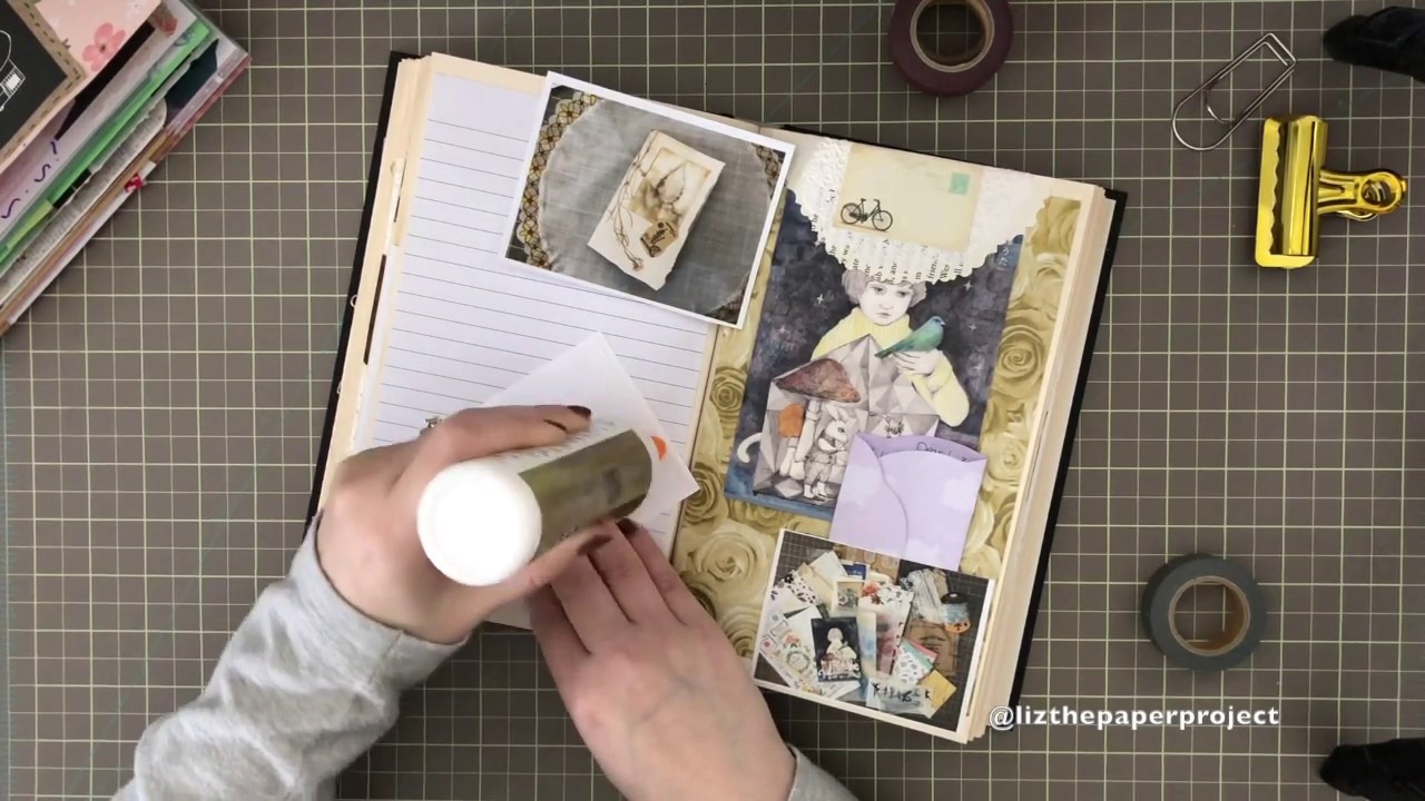 Journal with me - Altered Book - Junk Journal Ideas - Liz The Paper ...