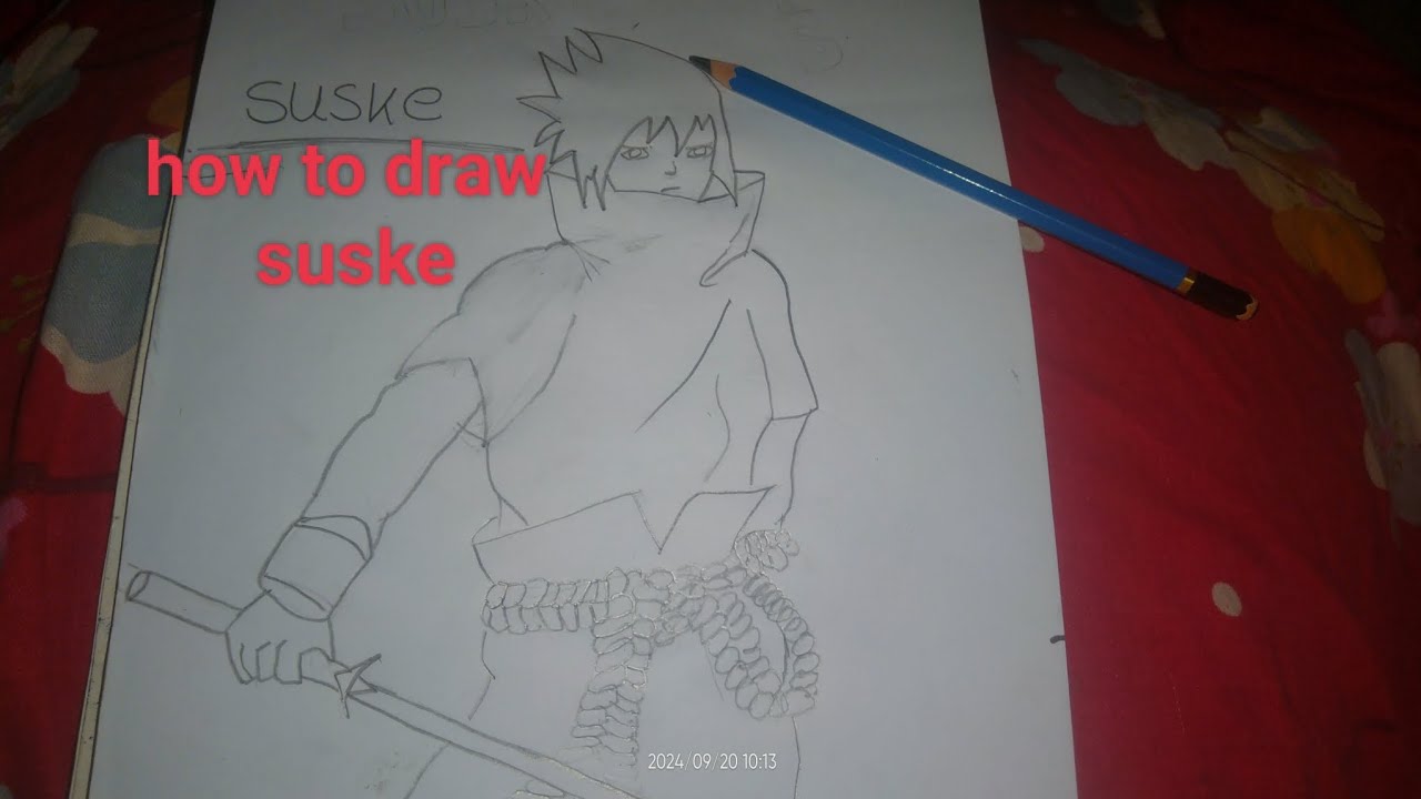 How to draw suske/step by step #drawing #anime #naruto #suske - YouTube