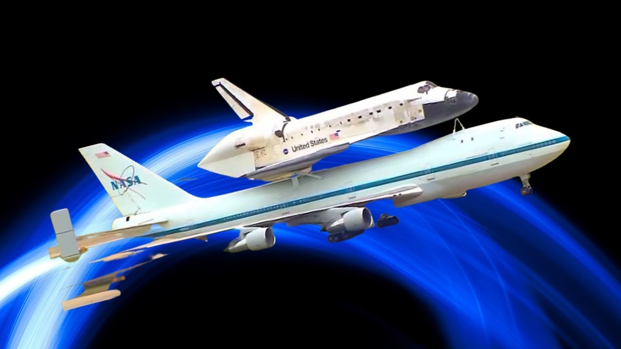 GIGANTIC NASA Boeing 747 Space Shuttle Aircraft Carrier - YouTube