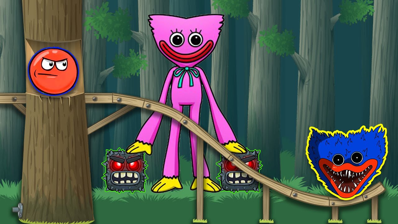 How Red Ball 4 and Poppy Playtime Chapter 3 get in Deep Trap - YouTube