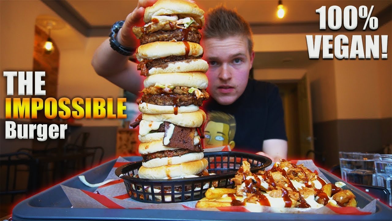 The "IMPOSSIBLE" Burger Challenge! | 100% VEGAN - YouTube
