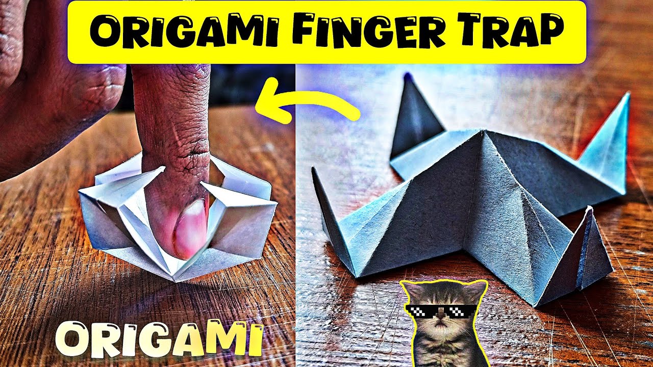 Easy to make origami finger trap | Paper finger trap | easy origami ...