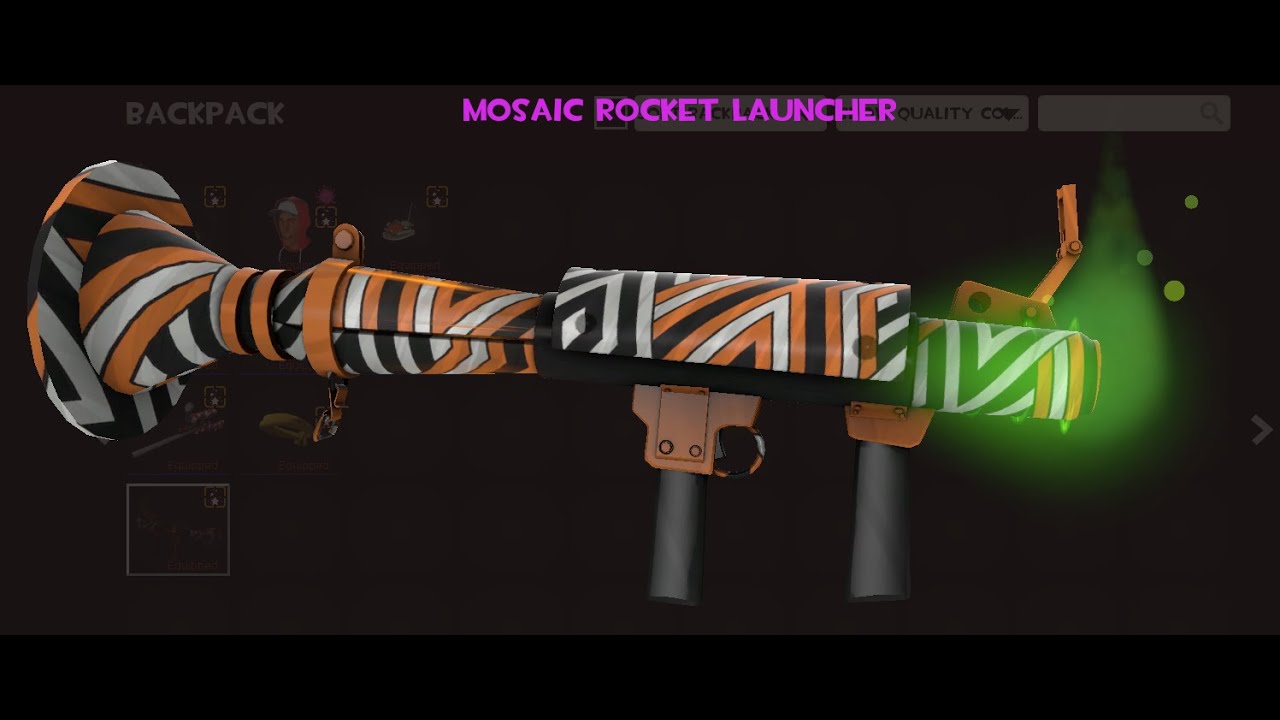 TF2 Unusual Showcase: Unusual Isotope Mosaic Rocket Launcher - YouTube