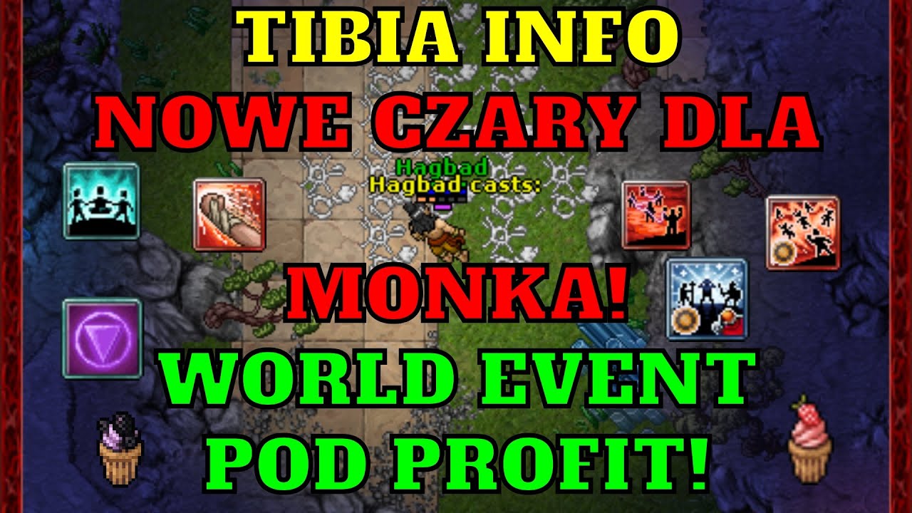 [TIBIA INFO] - NOWE CZARY DLA MONKA! NOWA PROFESJA MONK! WORLD EVENT ...