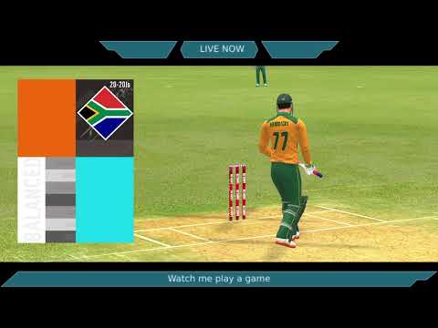 Real Cricket swip game 2 over match live - YouTube