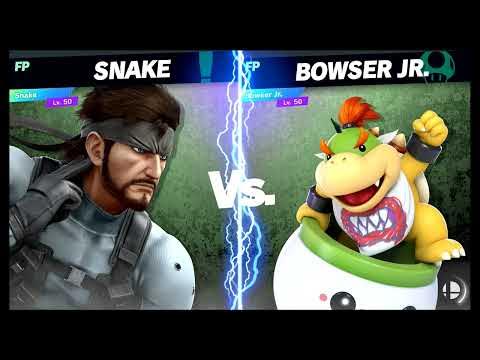 Super Smash Bros Ultimate Amiibo Fights – 6pm Poll Snake vs Bowser Jr - YouTube