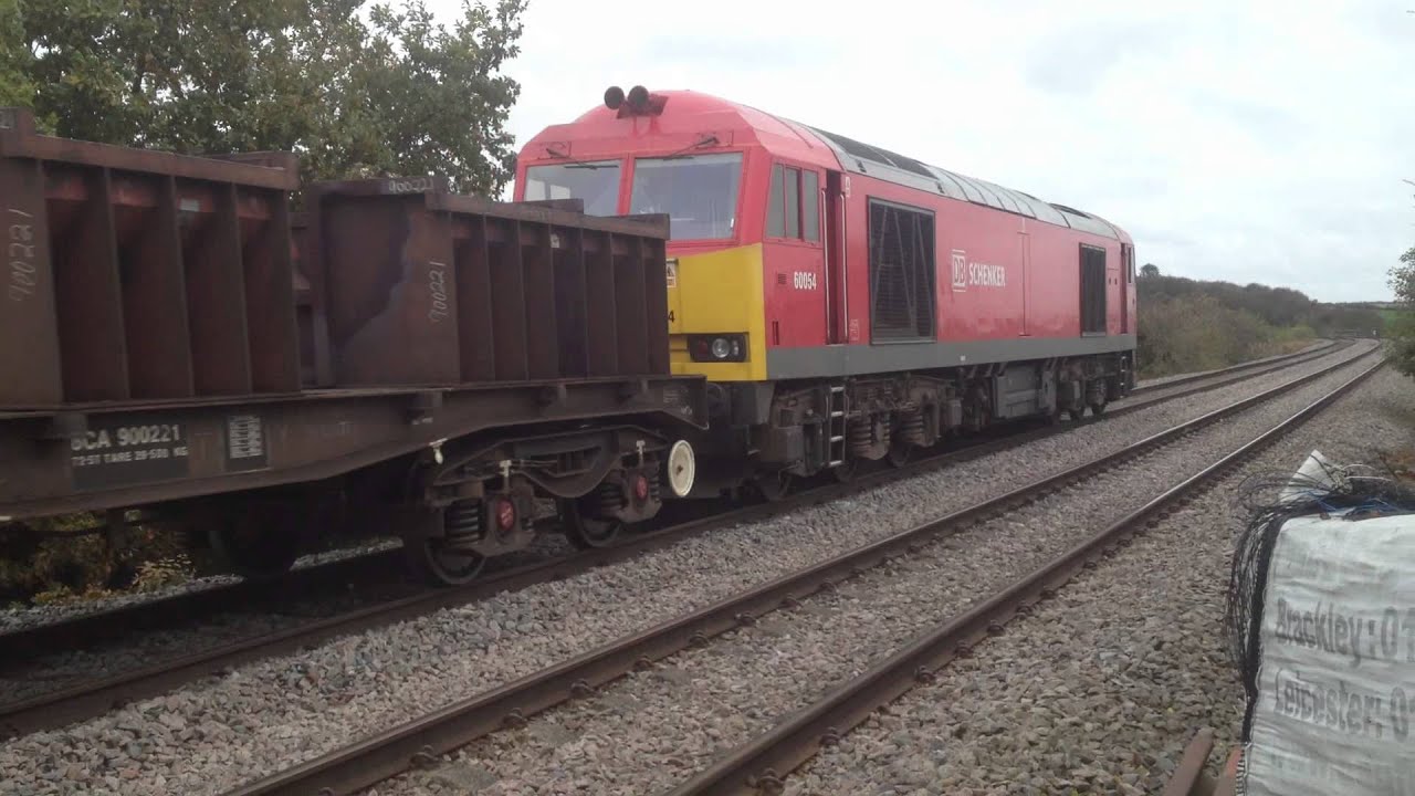 Corby steel train at harringworth viaduct - YouTube