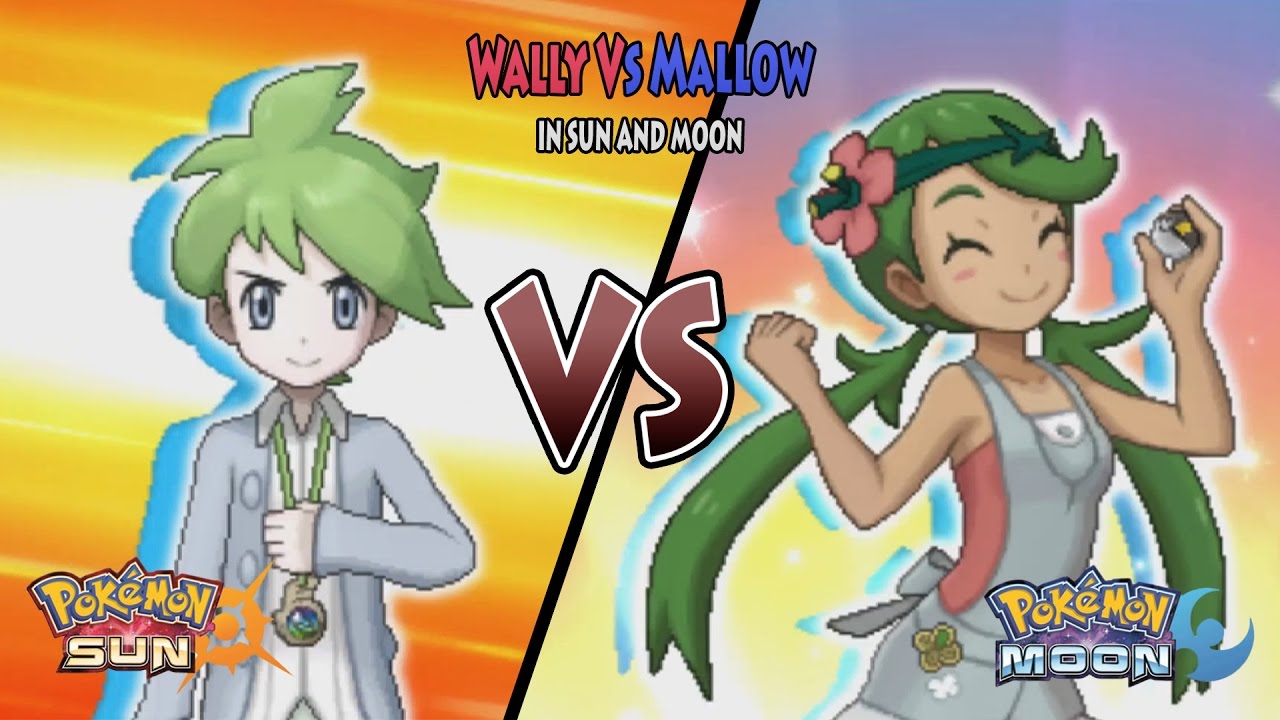 Pokemon Sun and Moon: Rival Wally Vs Mallow (Pokemon Battle Tree Wally ...