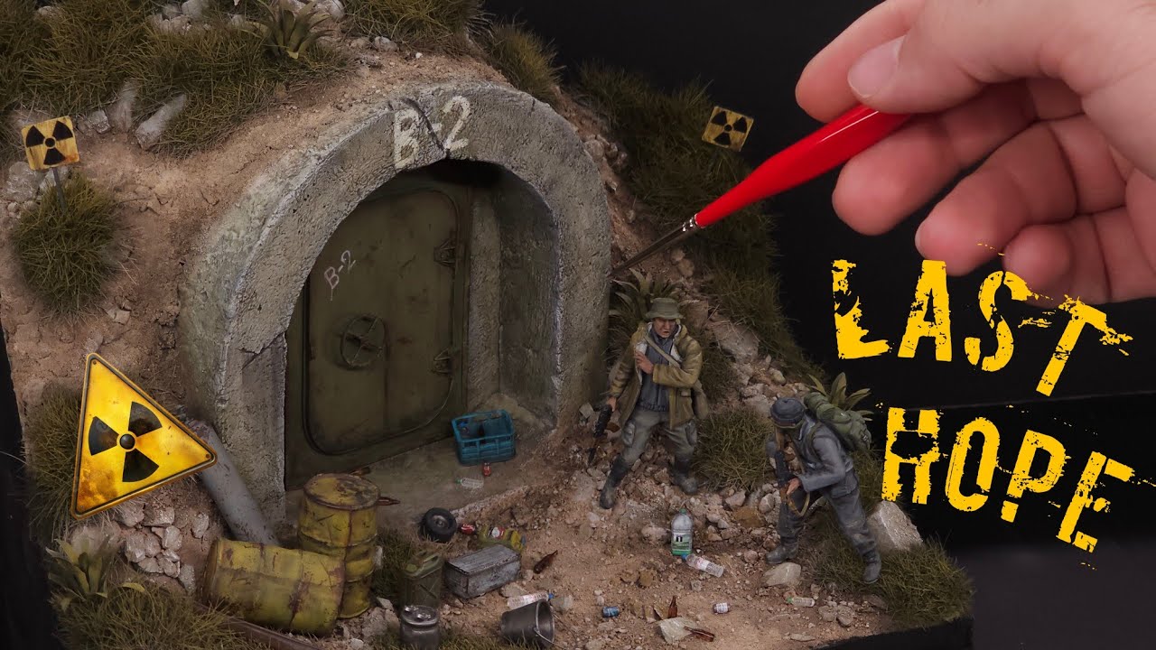 Post-Apocalyptic Bunker Diorama - 1/35 - YouTube