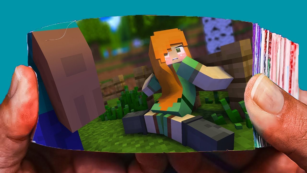 Minecraft Anime - FlipBook Animation - YouTube