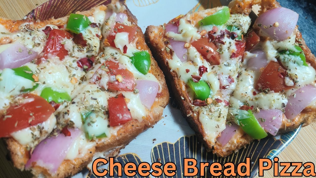 Quick and Easy Bread Pizza Recipe | Cheese Burst Bread Pizza | Bread Pizza Recipe By Shruti ...