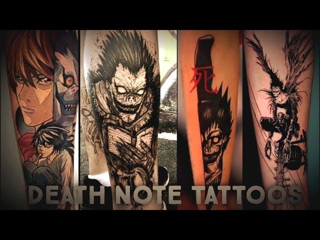 Death Note Anime Tattoos