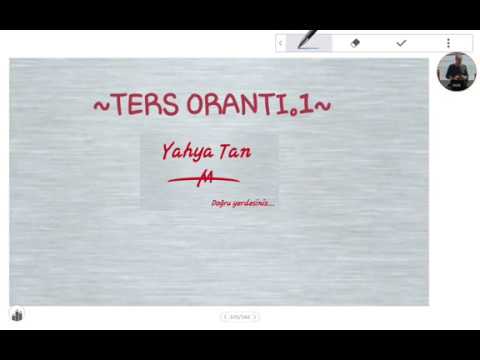 TERS ORANTI.1 #TYT #MATEMATİK #PROBLEMLER
