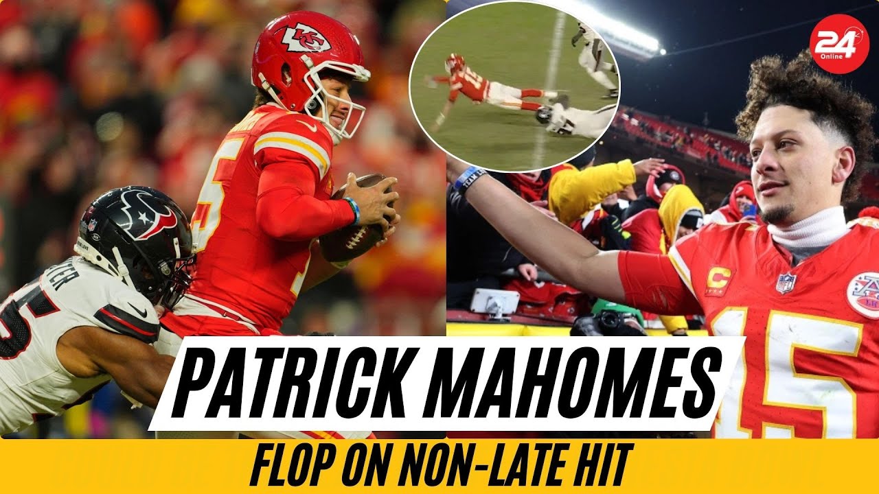 Patrick Mahomes’ shameless flop on non-late hit is sign NFL needs to ...