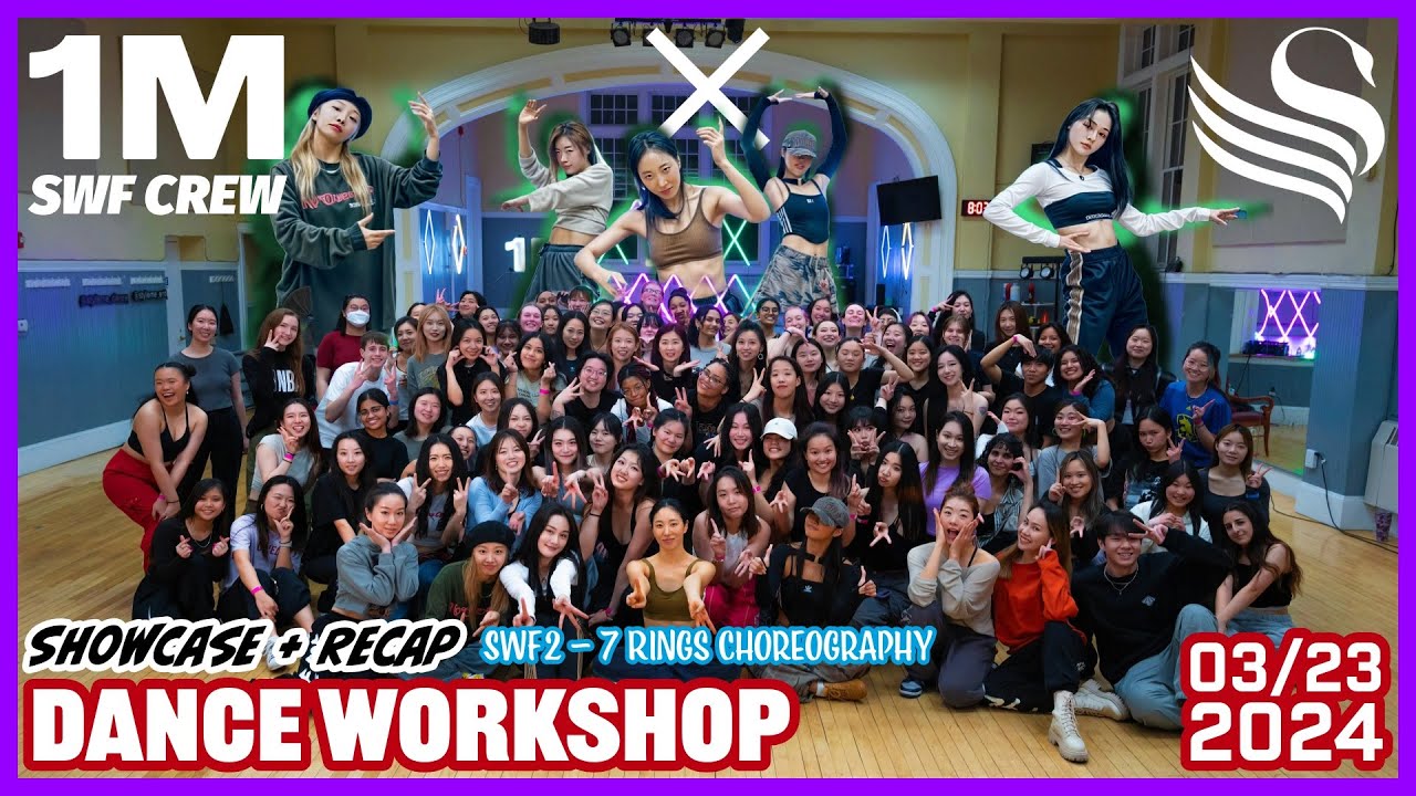 1MILLION SWF Crew Lights Up Boston with "7 Rings" Dance Workshop! - YouTube