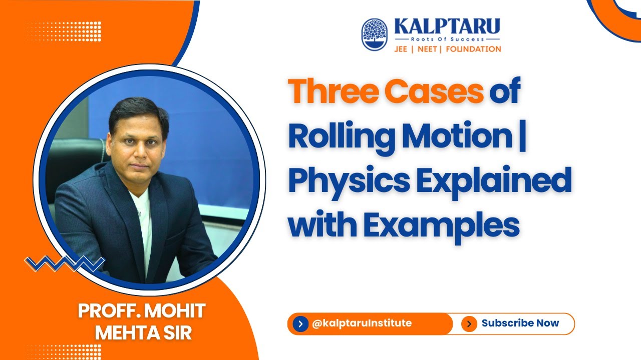Three Cases of Rolling Motion | Physics Explained with Examples - YouTube