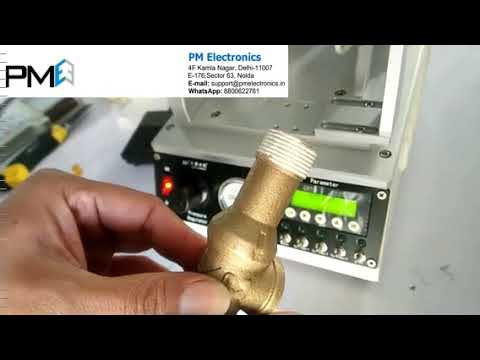 Vibra-seal Loctite applying Thread Coating machine - YouTube