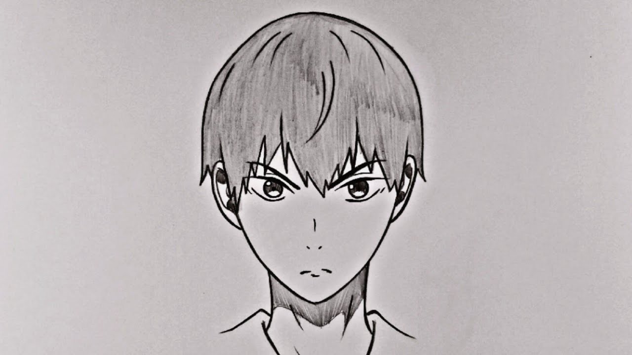 Easy Anime Drawing | How to Draw Kageyama from Haikyuu Step by step ...