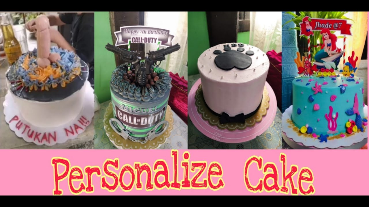 Personalized Cake Design | Customized Birthday Cake - YouTube