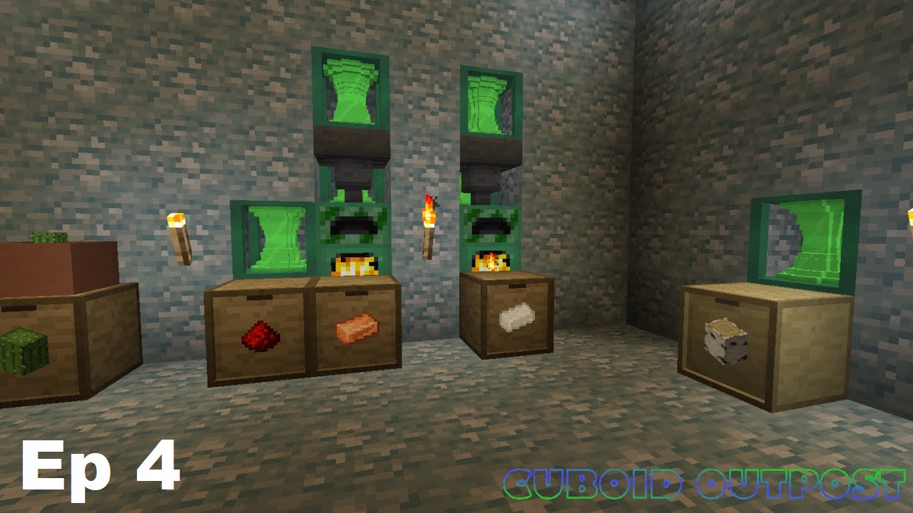Cuboid Outpost 1.16.5 Ep 4 Ingot automation - YouTube