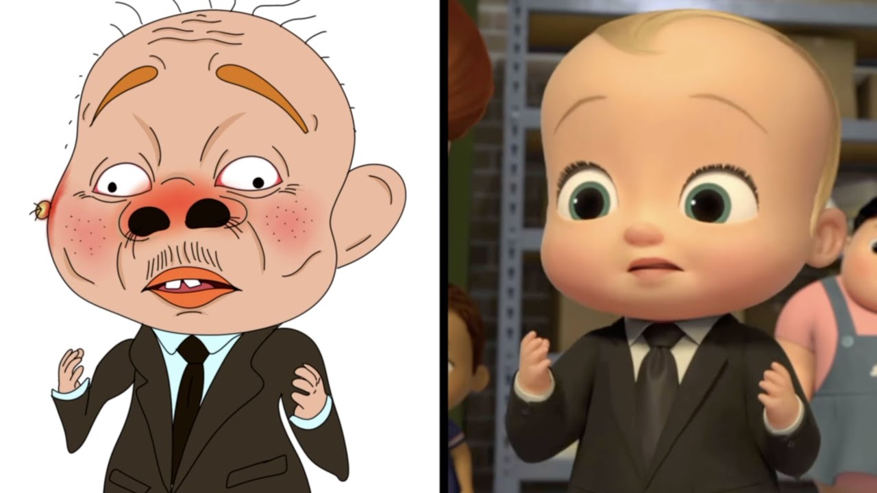 The Boss Baby drawing meme | baby boss funny drawing - funny digital ...