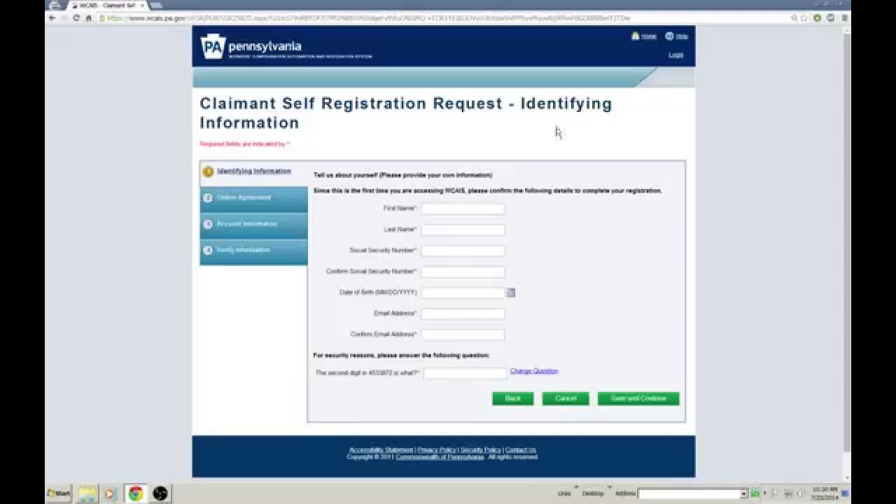 How to login to WCAIS. Pennsylvania automated workers compensation ...