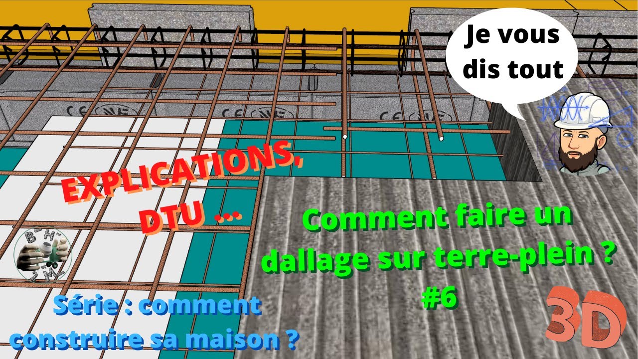 Comment faire une dalle en béton armé ? - YouTube
