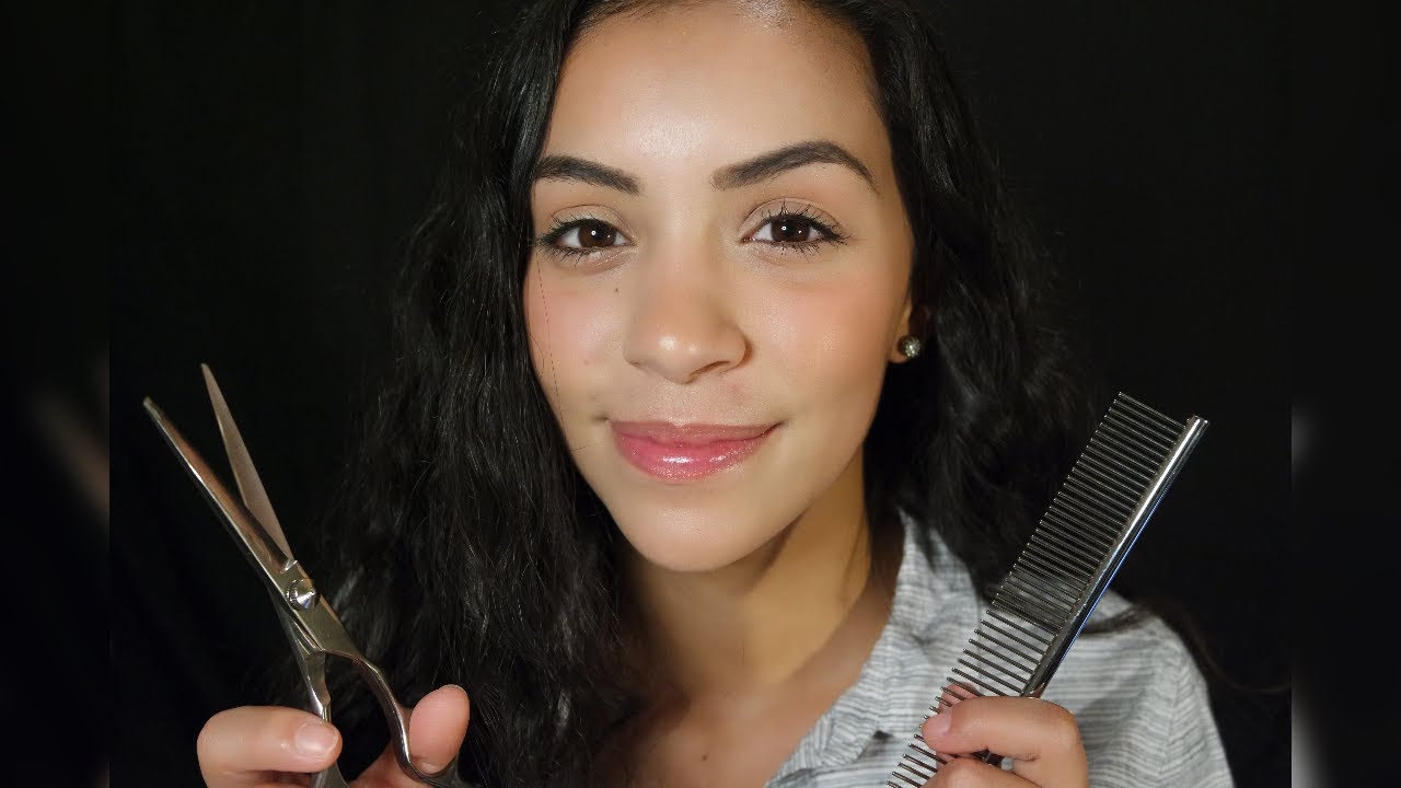 ASMR Relaxing Haircut, Wash and Style Personal Attention - YouTube
