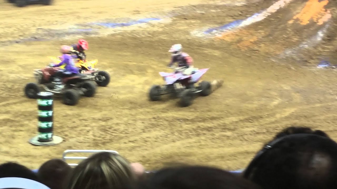 KC Monster Jam ATV Race - YouTube