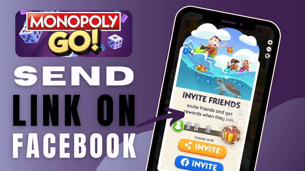 How To Send Monopoly Go Link On Facebook - Complete Guide - YouTube