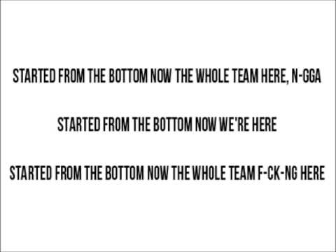 Drake - Started From The Bottom w/ Lyrics - YouTube