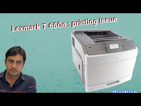Lexmark T650n Printing issue - YouTube