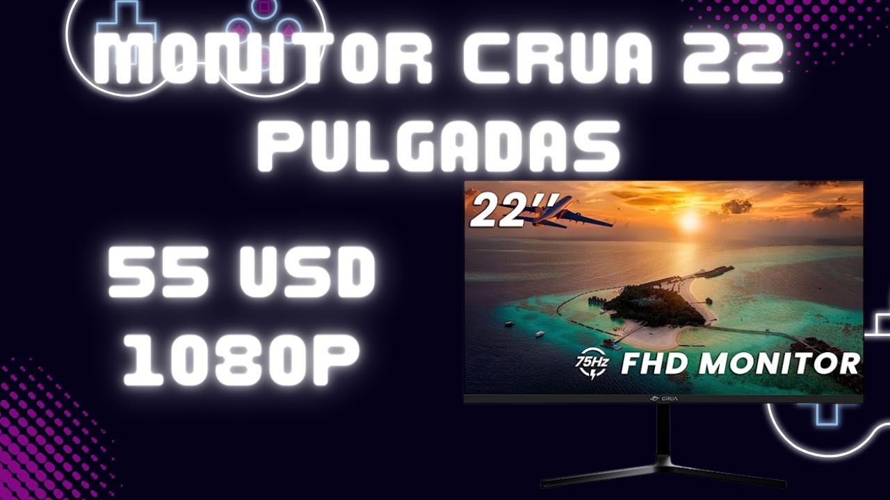 Unboxing y review monitor CRUA super economico - YouTube