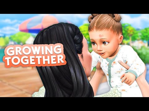 learning to sit up & pumping breast milk | growing together let's play ep. 4 - the sims 4