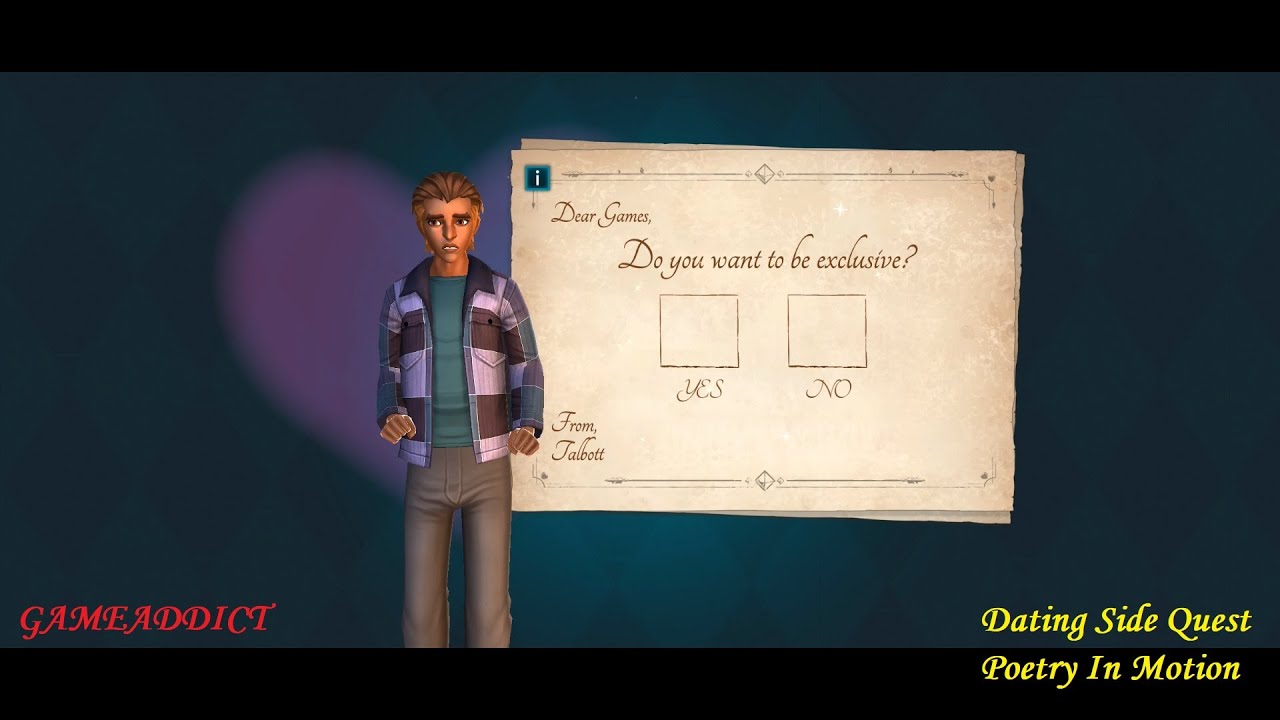 HARRY POTTER HOGWARTS MYSTERY– Exclusive Dating Side Quest, Talbott ...