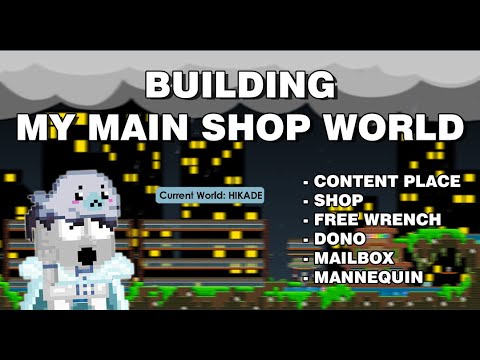 I BUILD MY MAIN SHOP WORLD - Growtopia - YouTube