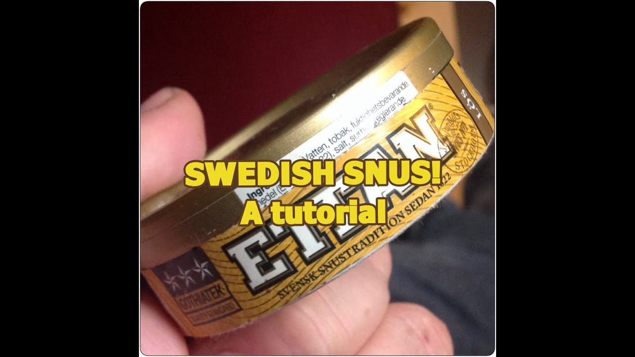 How to use Swedish Snus! - YouTube