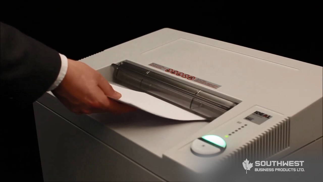 Ideal MBM Destroyit Shredder 4002 - YouTube