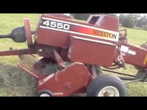 Baling Hay missouri style part 1 - YouTube