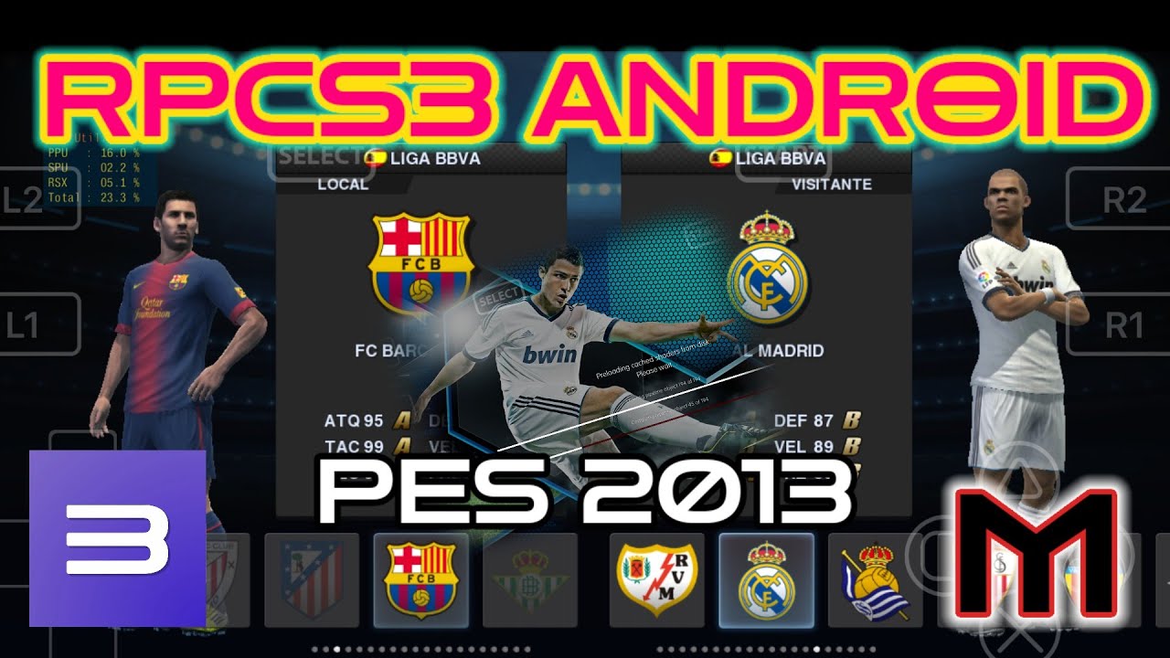 PES 2013 RCPS3 Android - YouTube
