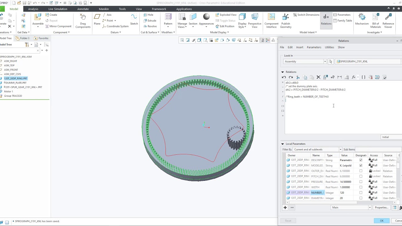 Utilizing an Excel Analysis on a Creo Spirograph - YouTube
