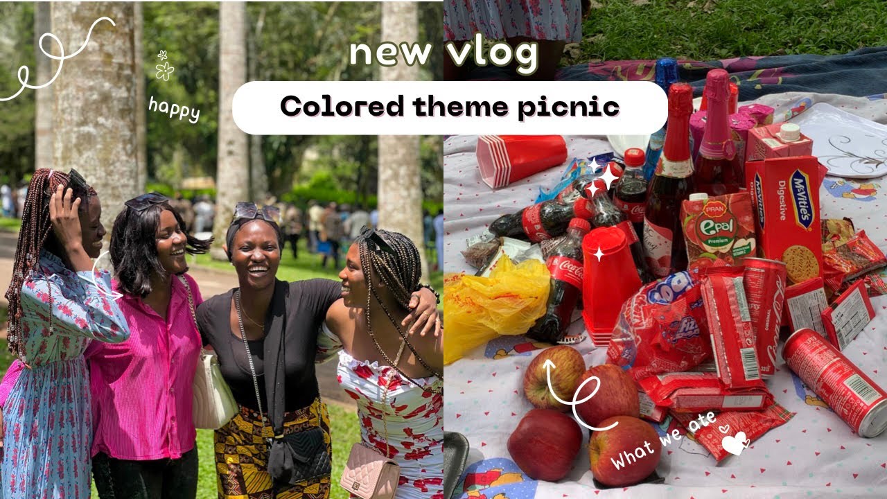 COLORED THEME PICNIC WITH MY GIRLS 💙💖🖤 ️|| GHANA VLOG - YouTube
